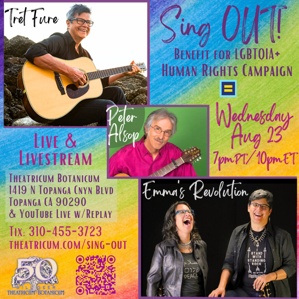 Sing Out! Benefit For Human Rights Campaign LGBTQIA + Rights August 23 ...